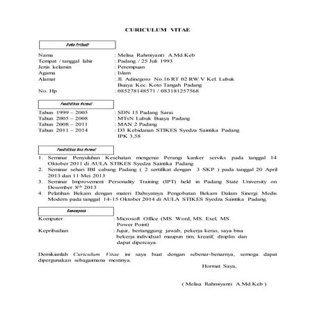 Curiculum vitae | DOCX