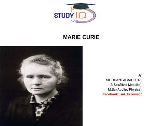 Marie curie | PPT | Chemistry | Science