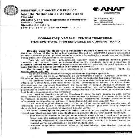 Curier vama | PDF