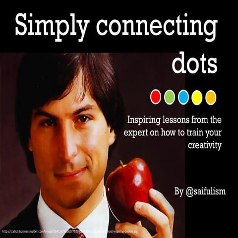 Simply Connecting Dots - Inspiring lessons from the expert on how to ...