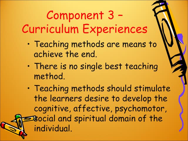 Decker Walker's curriculum model (1971) | PPTX