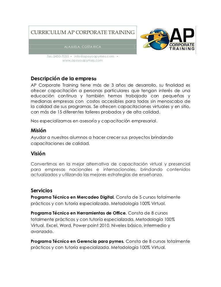 Currículum empresarial