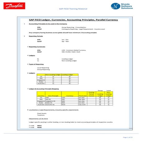 CURRENCY LEDGET AND PARALLEL CURRENCY FOR SAP USERS | DOCX