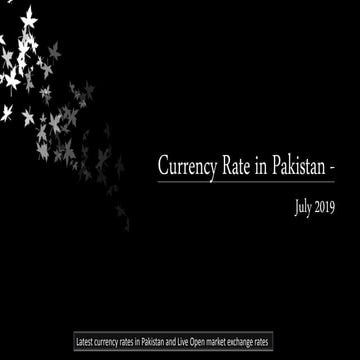 Currency rate in pakistan | PPTX