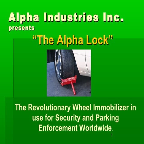 The Alpha Lock Wheel Lock For Vehicle Security, Heavy Equipment ...