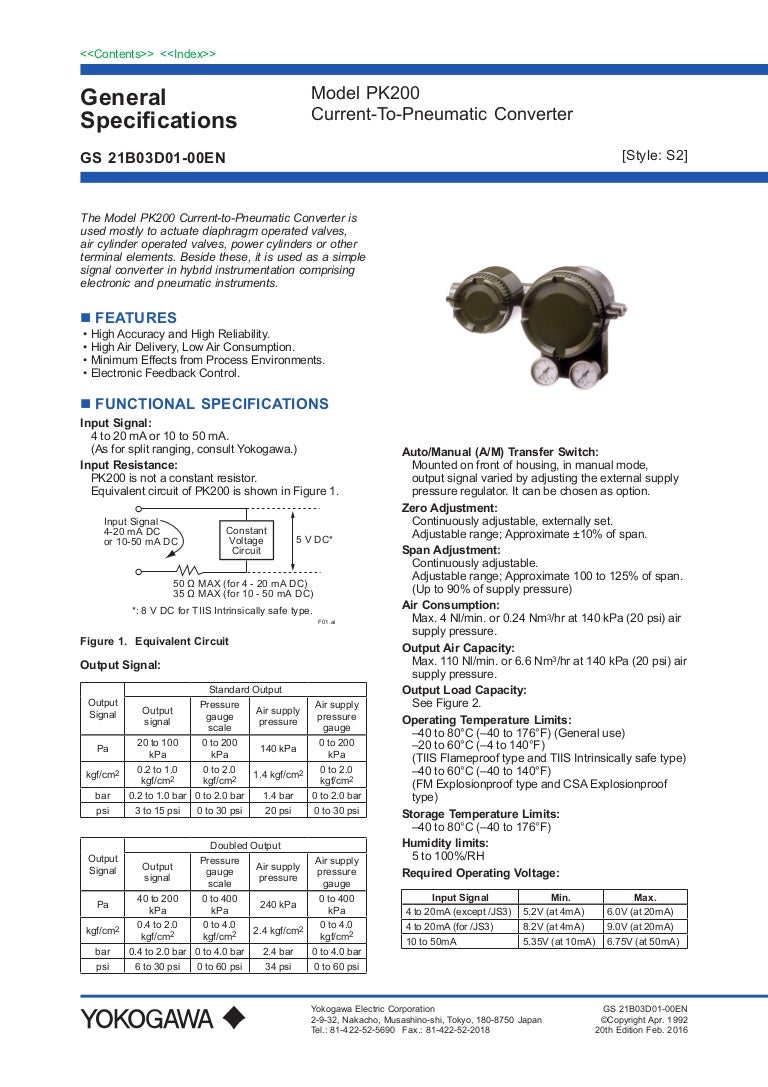 Current to Pneumatic Converter