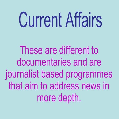 Current affairs | PPT