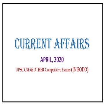 Current affairs | PPT
