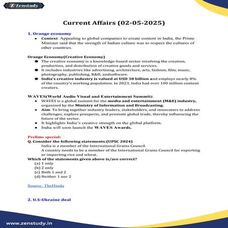 2nd May UPSC Current Affairs Summary:UPSC Editorial Notes | PDF