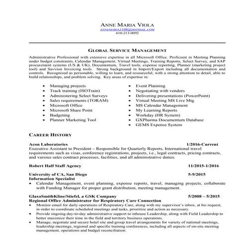 Leanne Longo Resume Nov 19 2016 | DOC