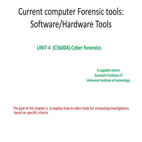 Computer forensics ppt