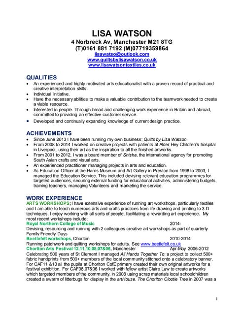 Teaching Resume 2015 | PDF