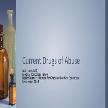 Current drugs of abuse | PPTX