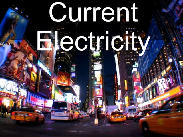 Electricity and Circuits for Grade 9 students | PPT