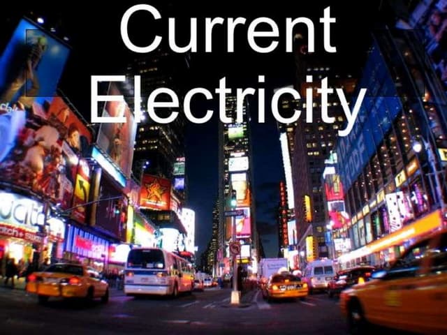 Electricity and Circuits for Grade 9 students | PPT
