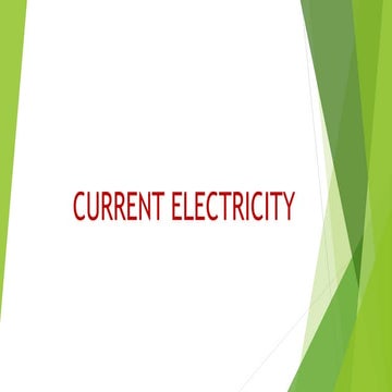 current electricity physics Add more information to your upload | PPT