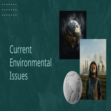 Current Environmental issues- greenhouse gases, global warming, ocean ...