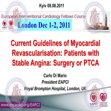 Current Guidelines of Myocardial Revascularisation Patients with Stable ...