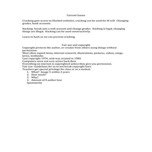 Current issues | DOCX