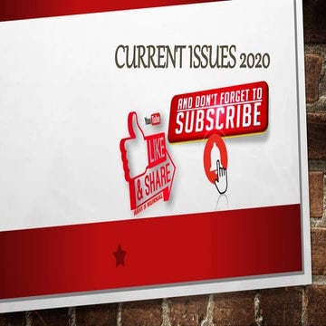 Current issues | PPTX