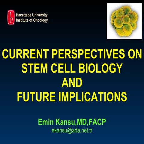 Current Perspectives on Stem Cell Biology | PPT