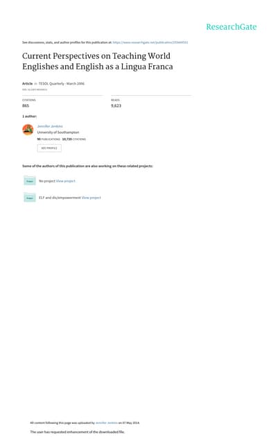 Models of English | PPTX | Education