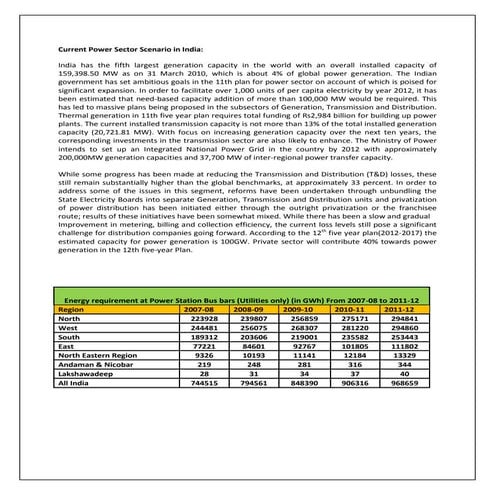 Indian power system (an overview) | PPT