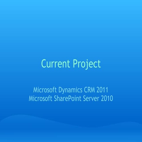 Crm 2011 Ppt