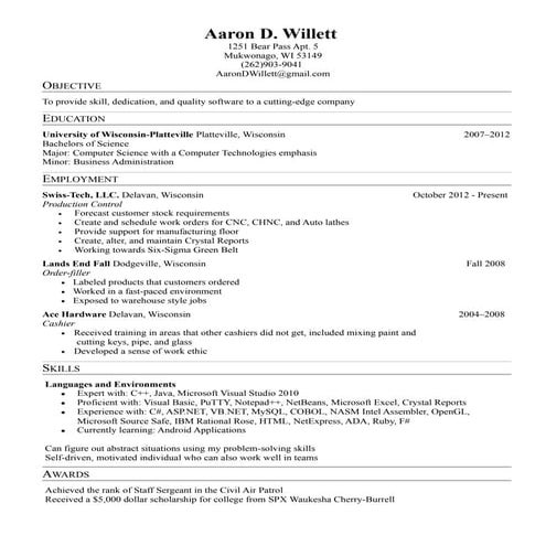 Current resume | DOC