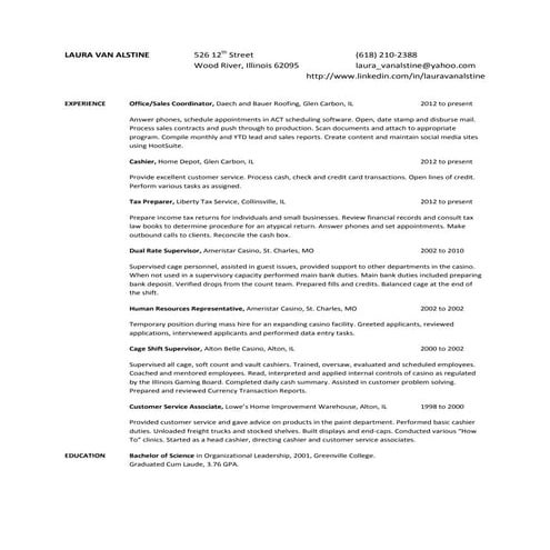 Current resume 2013 | PDF