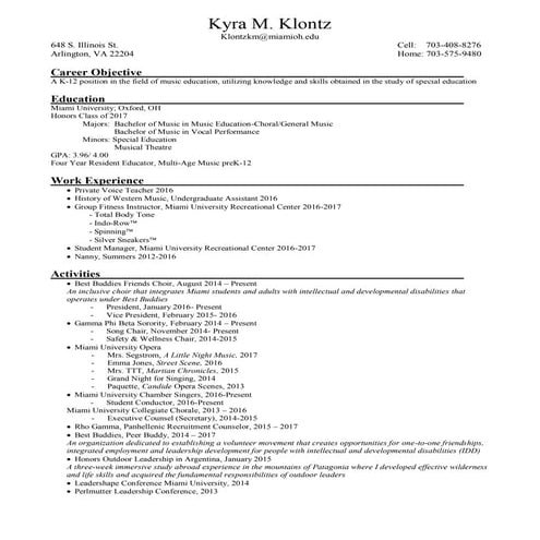 Hayley Buckman's Resume | DOCX