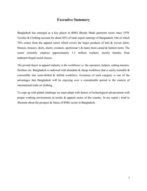History of RMG in Bangladesh | PDF