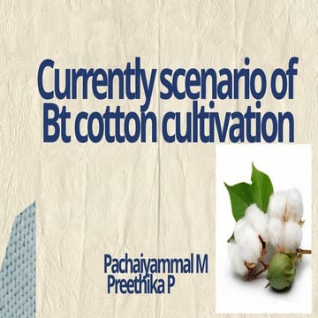 Bt cotton | PPTX
