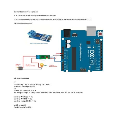 Current sensor base project | DOCX