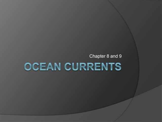 Ocean currents (pacific) | PPT
