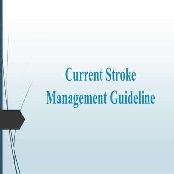 current stroke management guideline.pptx