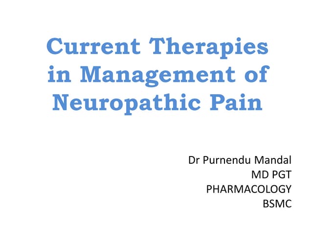 Neuropathic pain causes | PDF
