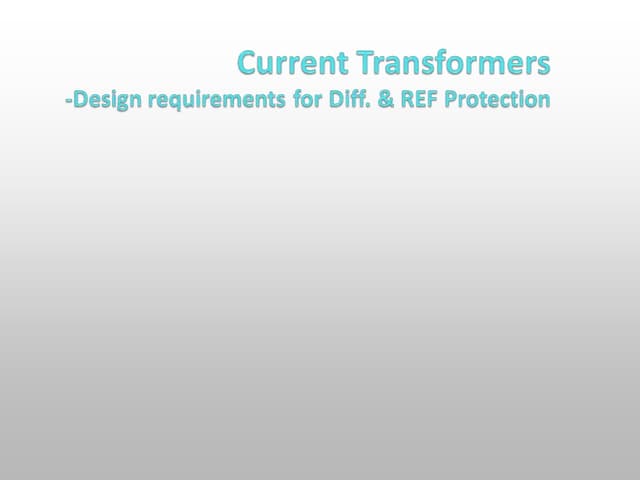 Restricted Earth Fault(REF) Protection.pptx