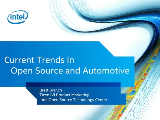 Open Source Will Drive the Automotive Industry | PPTX
