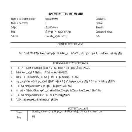 LESSON TEMPLATE - ICT | PDF