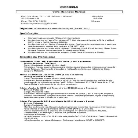 Portuguese CV | PDF