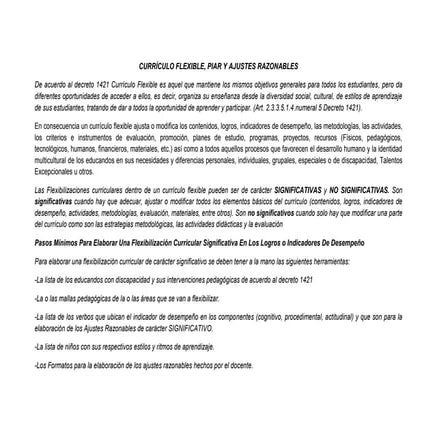 CURRICULO FLEXIBLE Y PIAR fjwdhf iwhiuhwfeuh | PDF