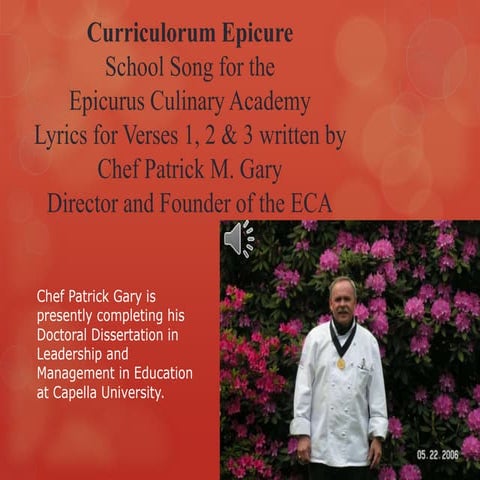 Curriculorus Epicurus - School Song | PPSX