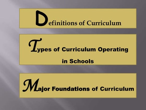 Linear model of Curriculum | PPT