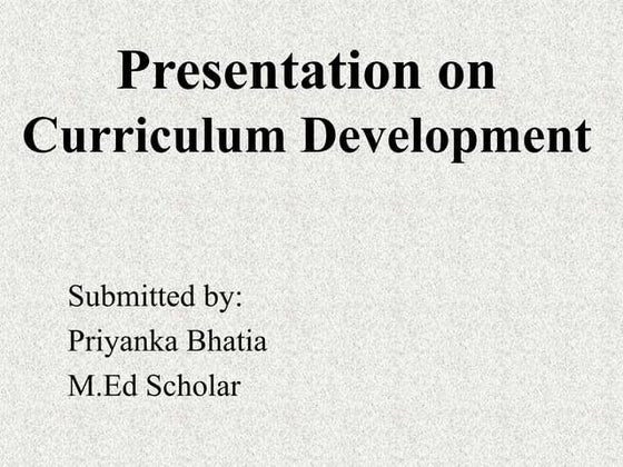 Foundation of curriculum | PPT | Education