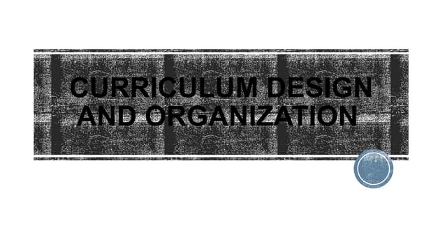 Approaches to curriculum designing | PDF
