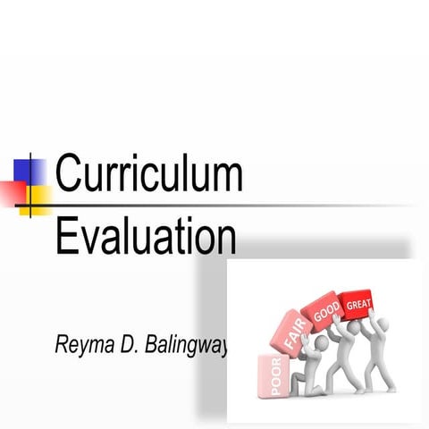 Module 5 What, Why, and How to Evaluate a Curriculum.pptx