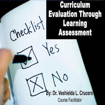 Curriculum Evaluationschool Lesson 2 Pptx