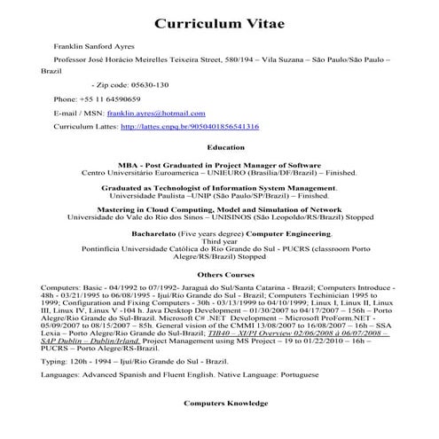 Curriculum us | PDF