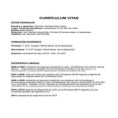 Curriculum vitae- | DOC